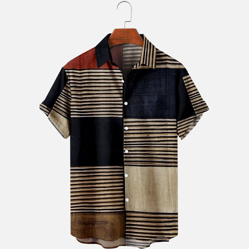 Chemise Été Style Mosaïque 'Shizuoka' – Japan Mood