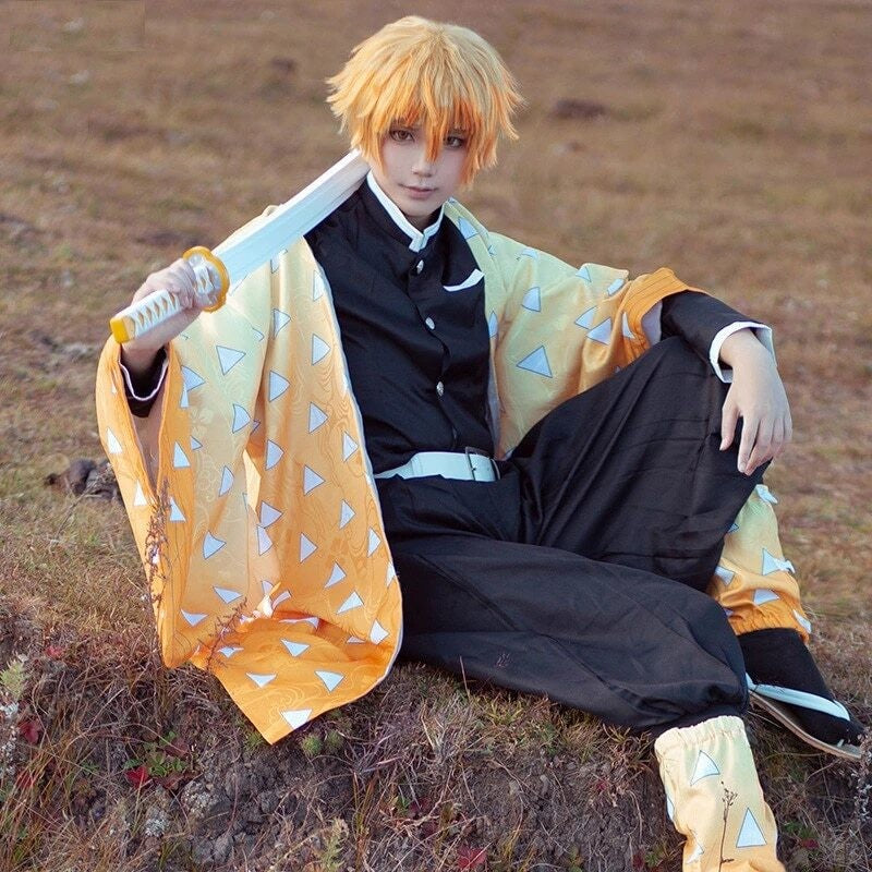 Cosplay Zenitsu Agatsuma Demon Slayer – Japan Mood