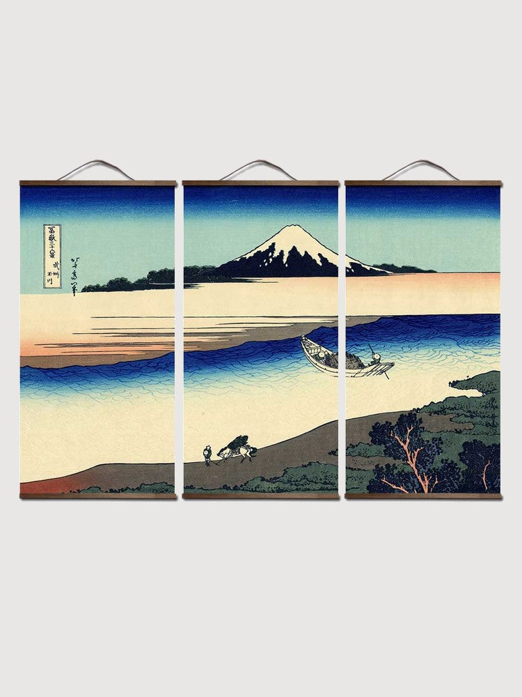 Tableau Triptyque Japonais 'Mont Haku' – Japan Mood